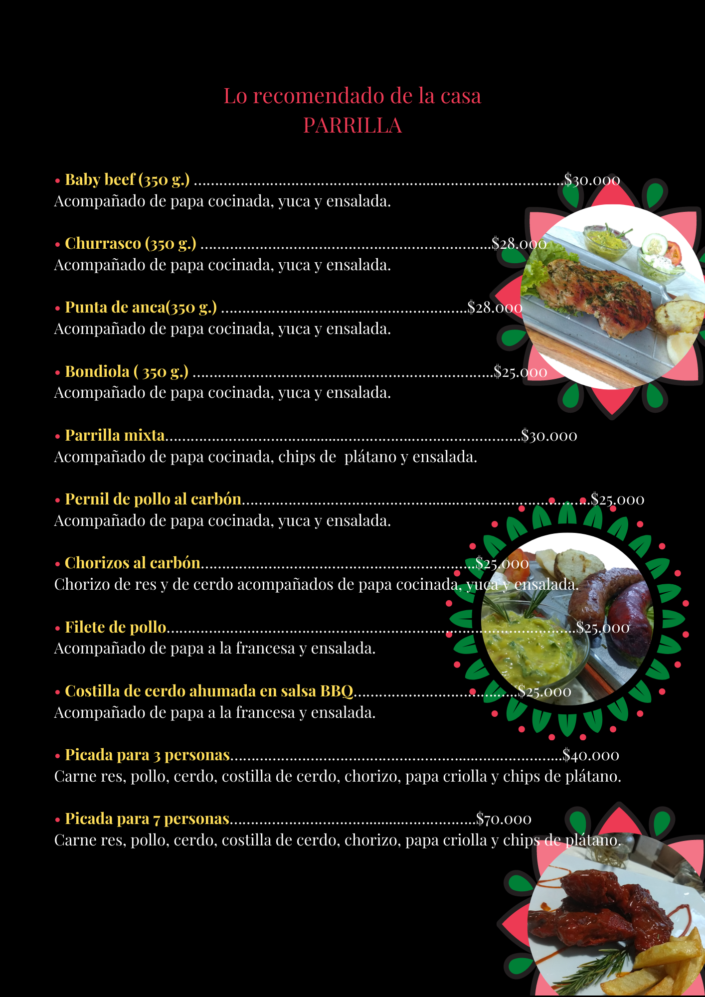 Carta Online de Restaurante A 18 Grados en Rural - cartaymenus.com